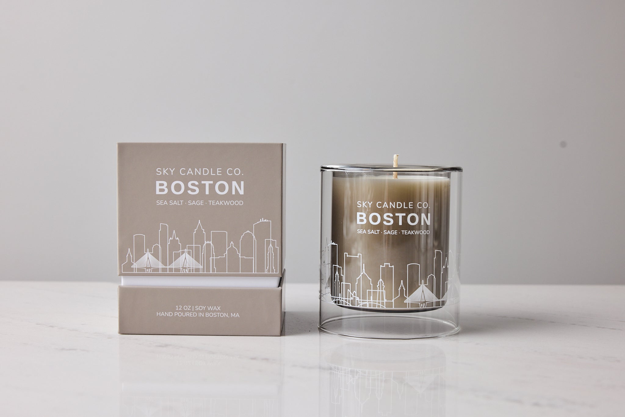 Boston Candle - Luxury Soy Candle | Coastal New England Scent – Sky ...